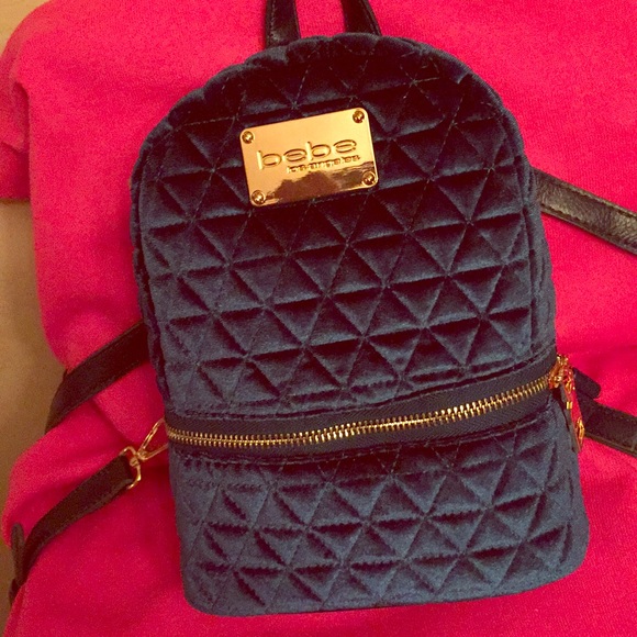 bebe | Bags | Hp Bebe Velvet Mini Backpack | Poshmark